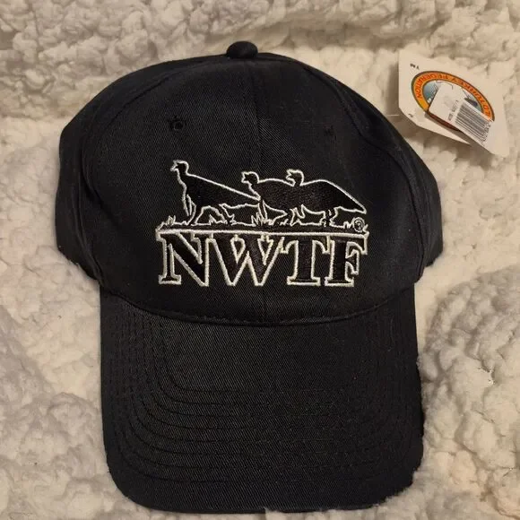 NWTF | Accessories | Nwtfturkey Black Sliderback Hat New | Poshmark